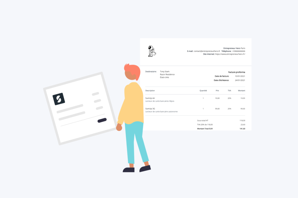 Comment envoyer des factures avec SumUp ? - Entrepreneur Hero