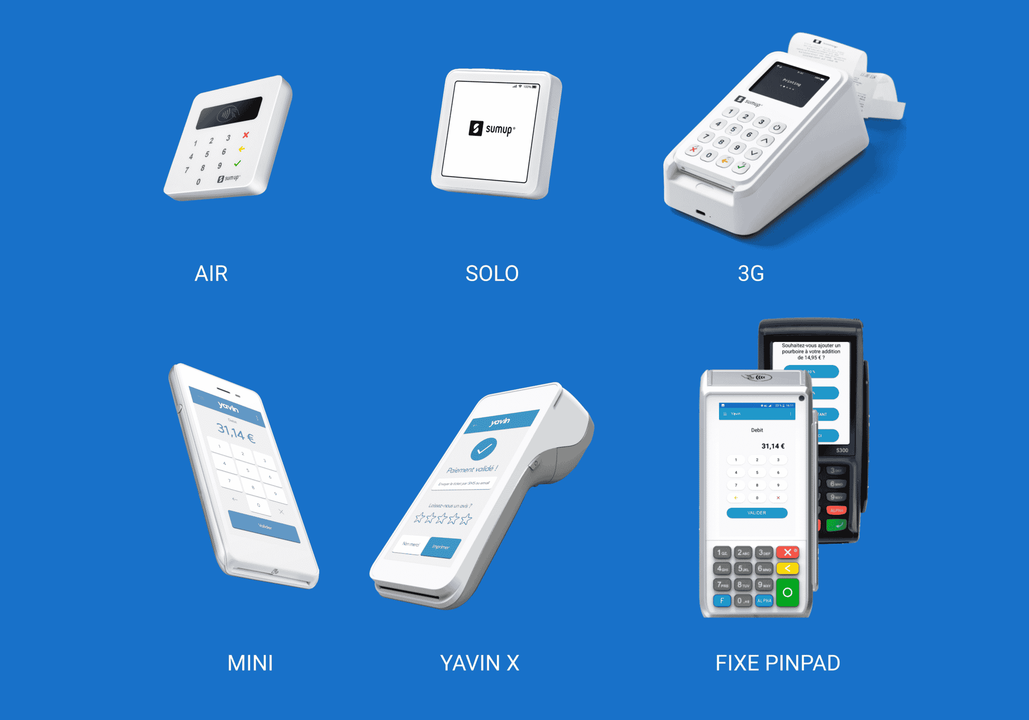 Yavin ou SumUp : quel terminal de paiement choisir